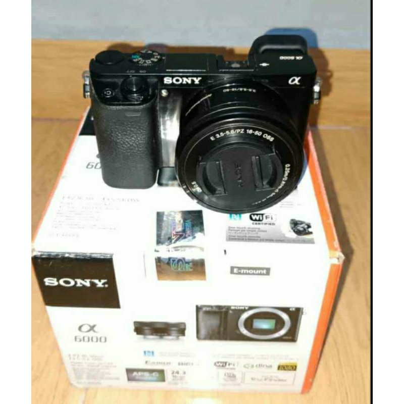 Jual Kamera Sony a6000 + Lensa Kit 16-50mm Like new Termurah | Shopee ...