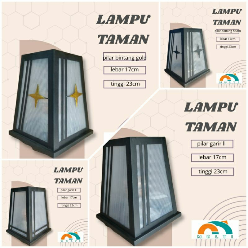 Jual Lampu Taman Minimalis / Lampu Pilar / Lampu Pagar | Shopee Indonesia
