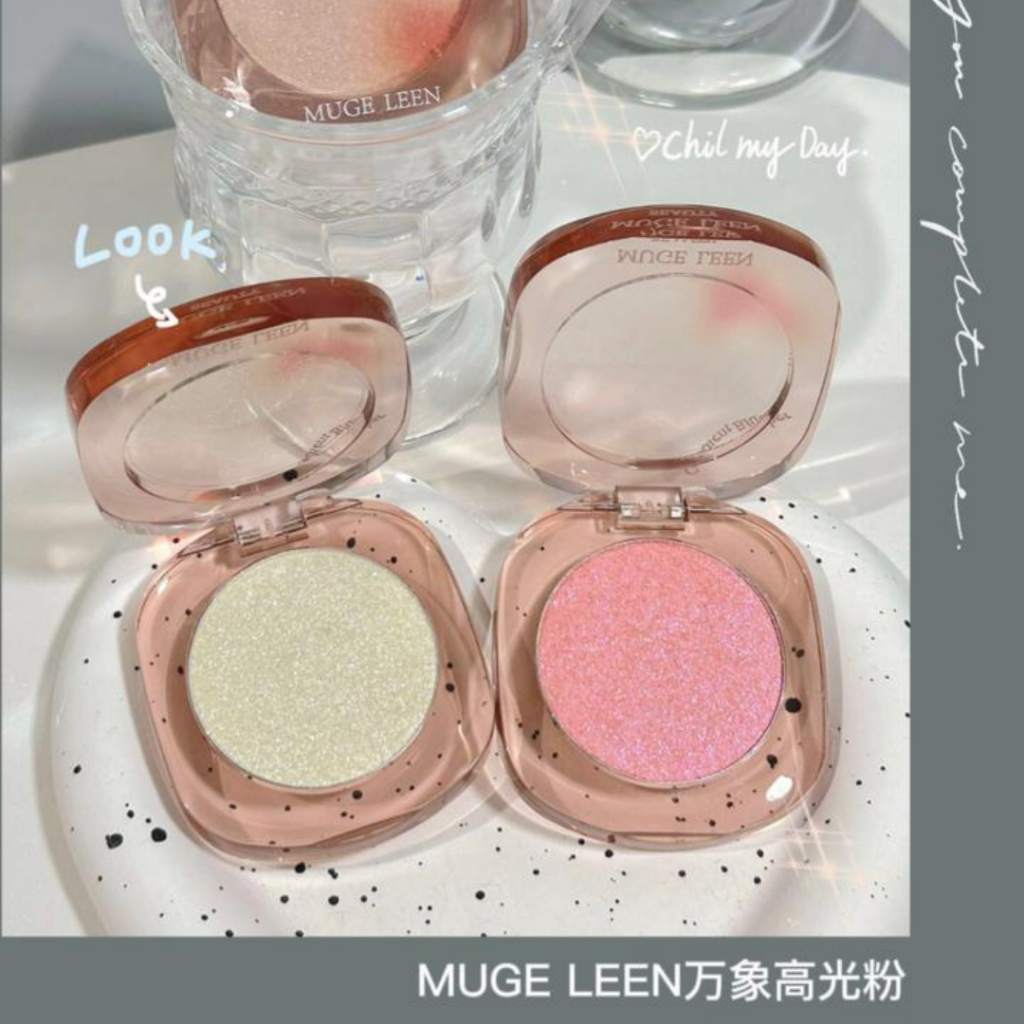 Jual Muge Leen Gradient Blusher & Blush On High Glitter Beauty Powder 4 ...