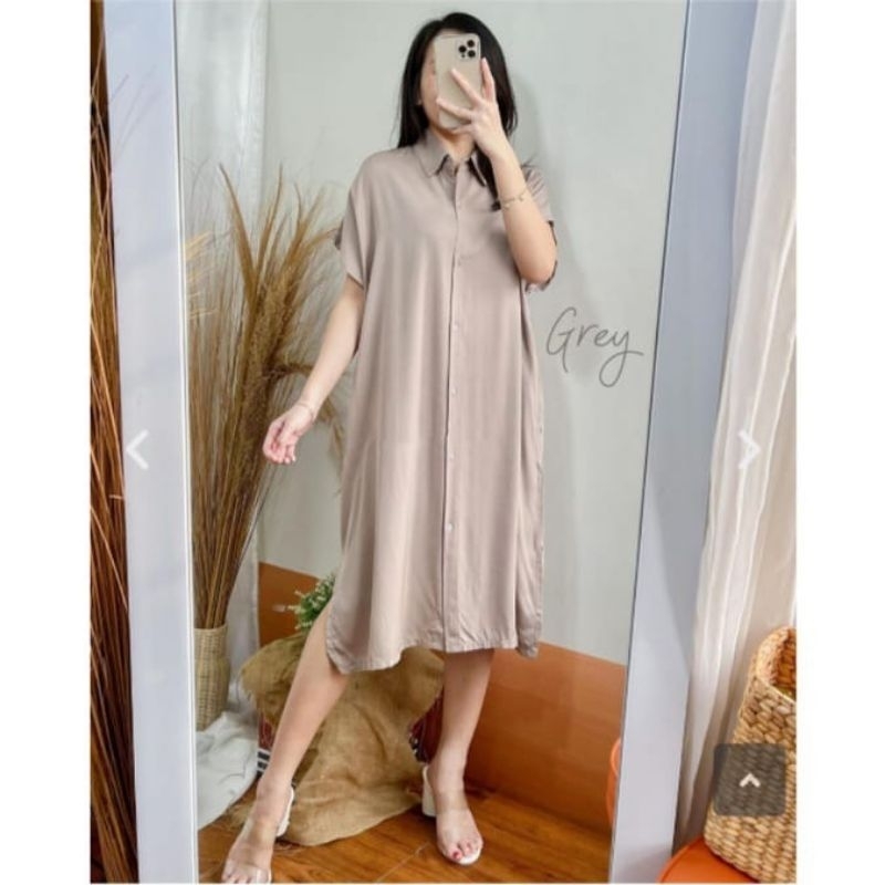Jual DASTER POLOS FULL KANCING DEPAN RAYON BUSUI VIRAL | Shopee Indonesia