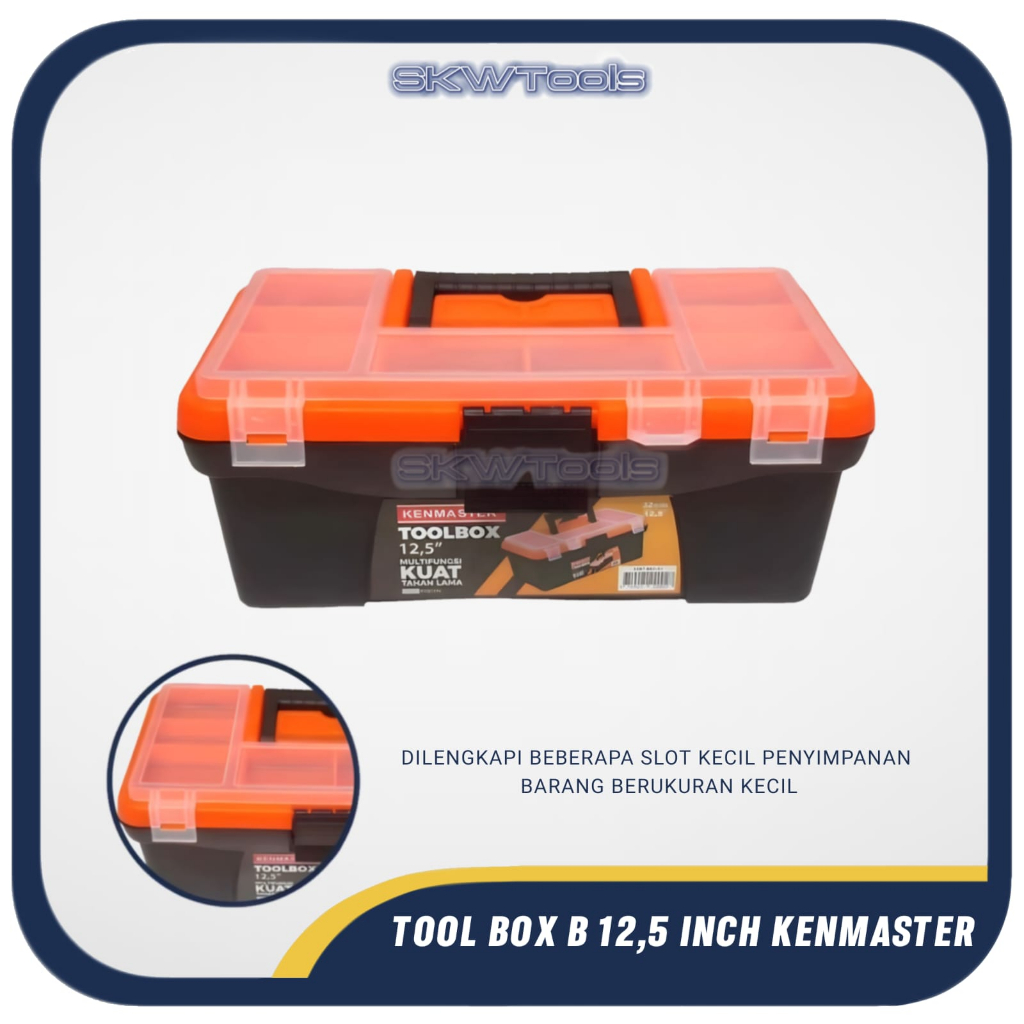 Jual Kenmaster Tool Box Mini 12,5" Toolbox Kecil Obeng Kotak Perkakas / Tempat Penyimpanan ...