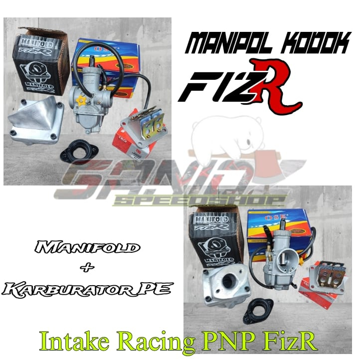 Jual Manifold Fiz R Manipol Racing Force 1 Manipol Intake Kodok PNP FizR Lengkap dengan membran ...