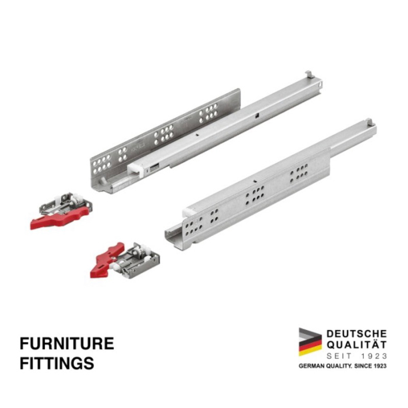 Jual Rel Laci Tandem Full Ext HAFELE 450MM 45CM SOFT CLOSE (HARGA PER ...