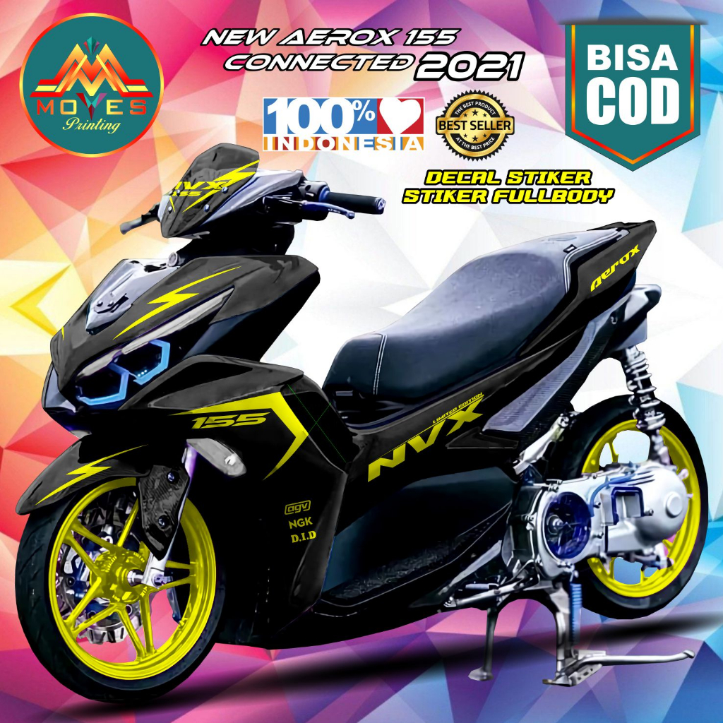 Jual Terbaru Bisa Cod. Decal Sticker Variasi Fullbody All New Aerox 155 ...