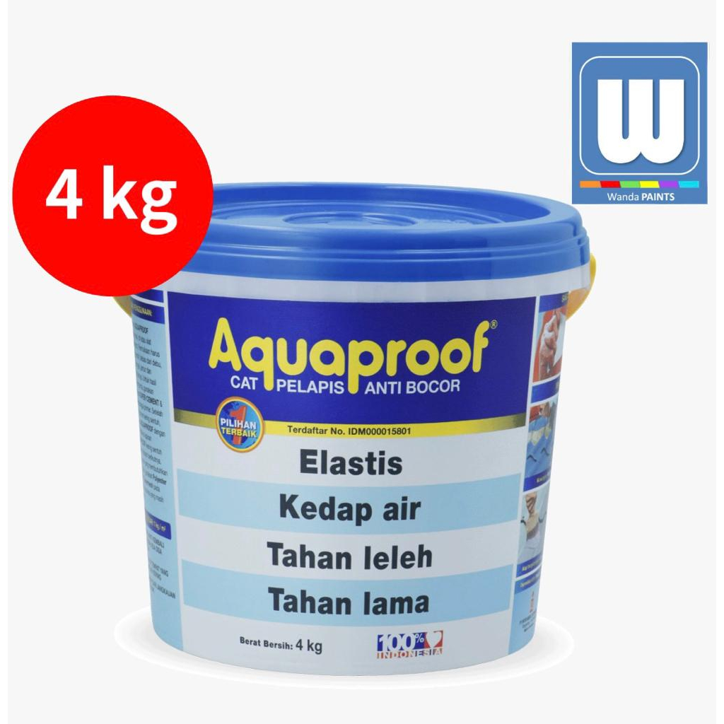Jual CAT WATERPROOF AQUAPROOF 4 KG | Shopee Indonesia