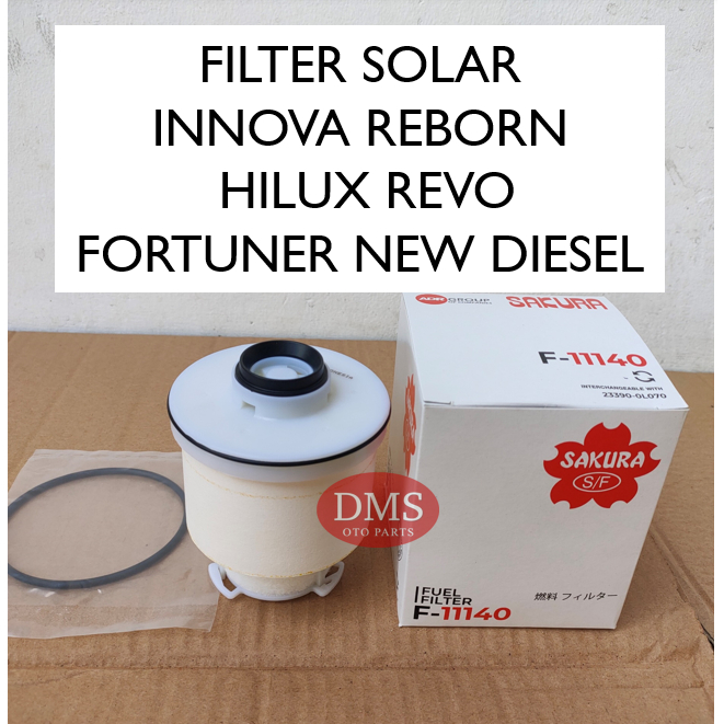Jual FILTER SOLAR MINYAK INNOVA REBORN HILUX REVO FORTUNER VRZ MEREK ...