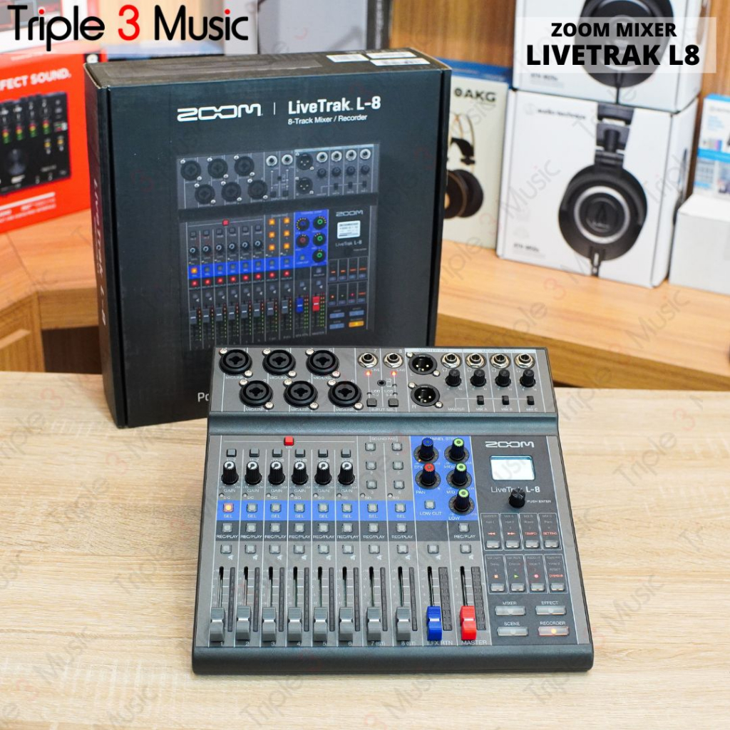 Jual Zoom LiveTrak L8 MULTITRACK USB Digital Mixer / Recorder | Shopee ...