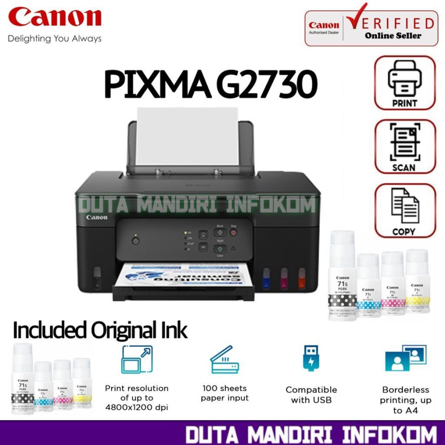 Jual Canon PIXMA G2730 - AIO Print Scan Copy InkTank Printer [G2020 ...