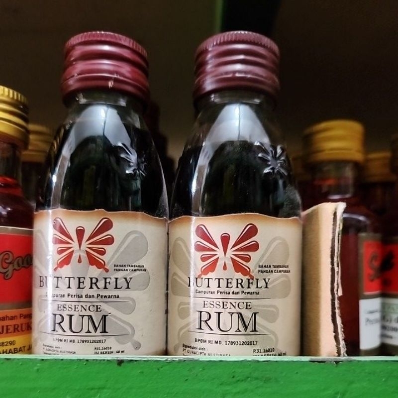 Jual essence rum butterfly 60ml | Shopee Indonesia