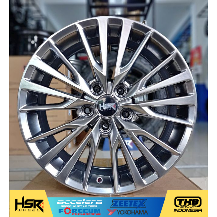 Jual velg mobil r17 hsr wiegen ring 17 baut 5 warna hyper black bisa untuk terios rush innova ...
