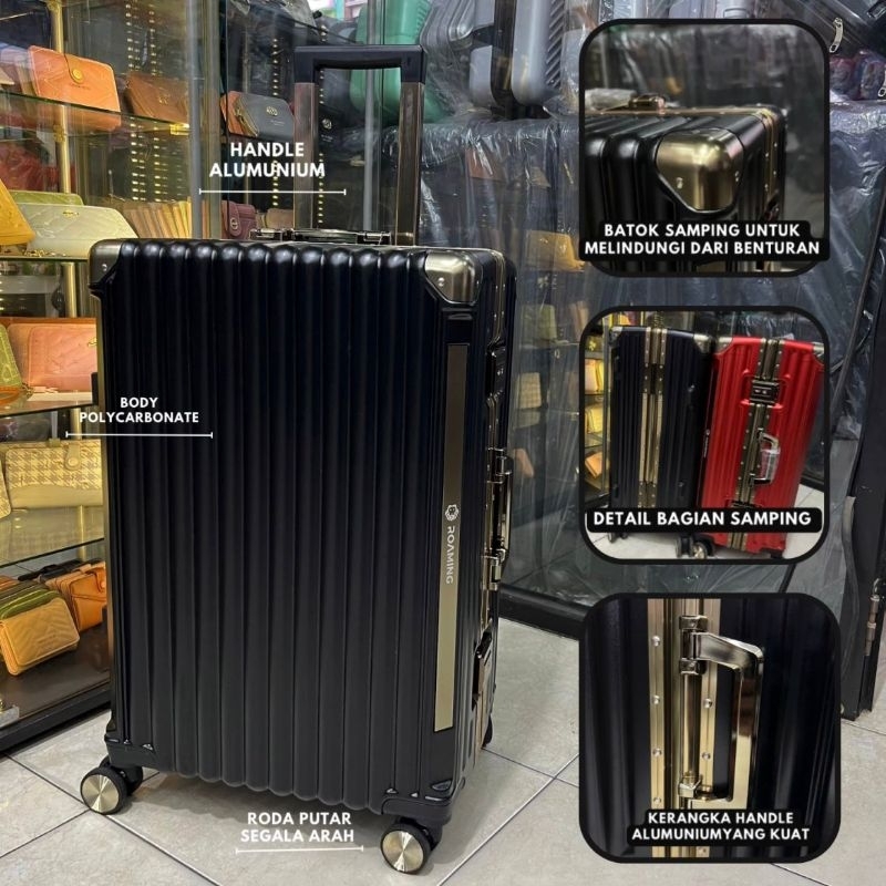 Jual Koper Roaming T073 Size 24 inch Bagasi Tanpa Resleting Anti Maling ...