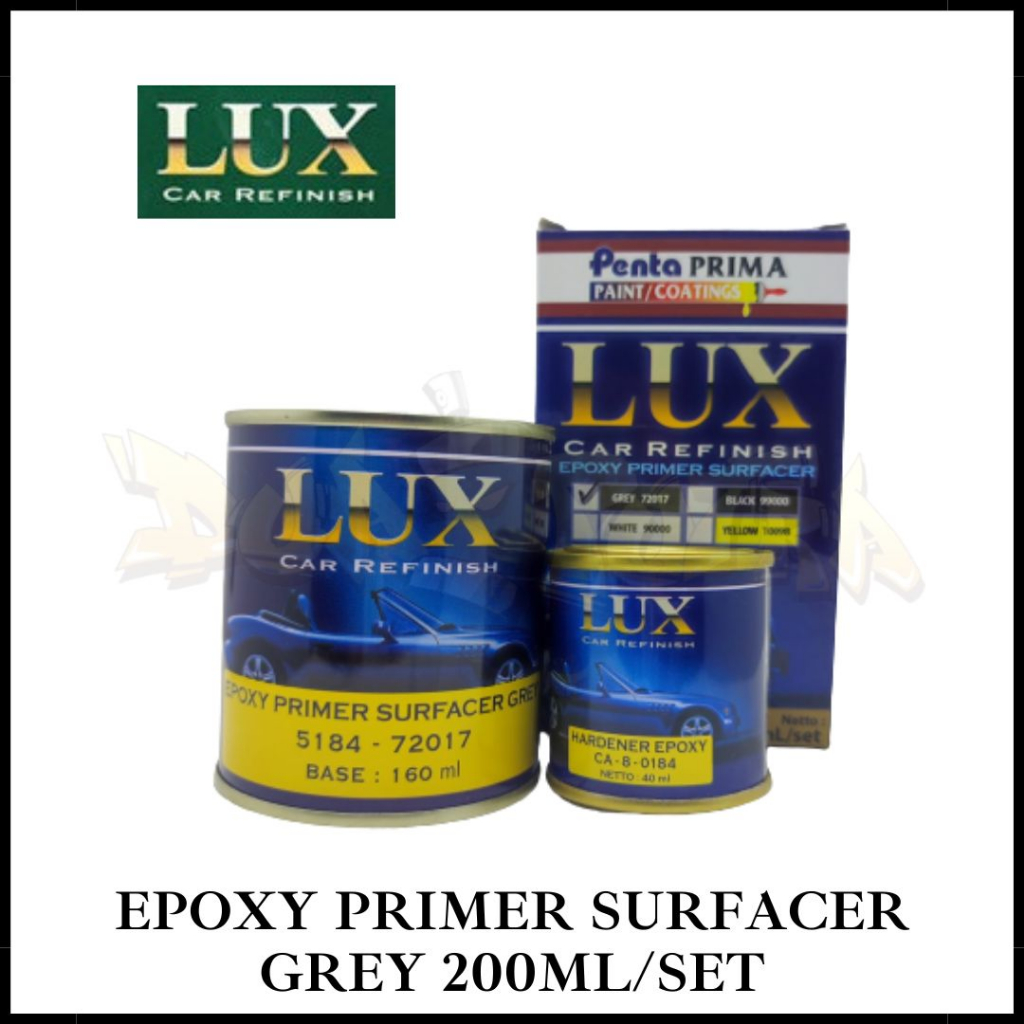 Jual Epoxy Lux Primer Surfacer Grey 200ml/Set (160ml + 40ml) / abu-abu ...
