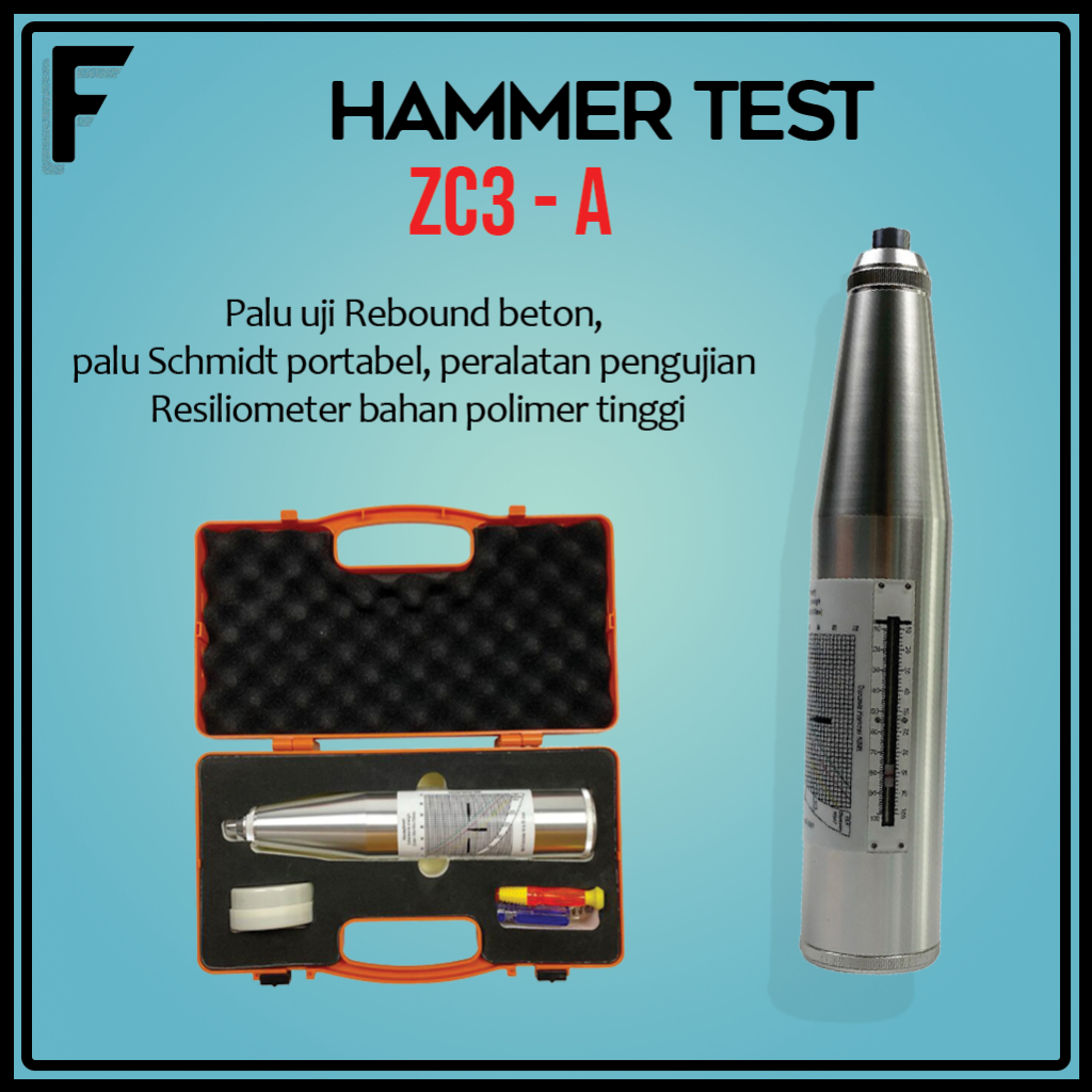 Jual HAMMER TEST BETON ALAT UJI KUAT TEKAN BETON - ZC3A | Shopee Indonesia