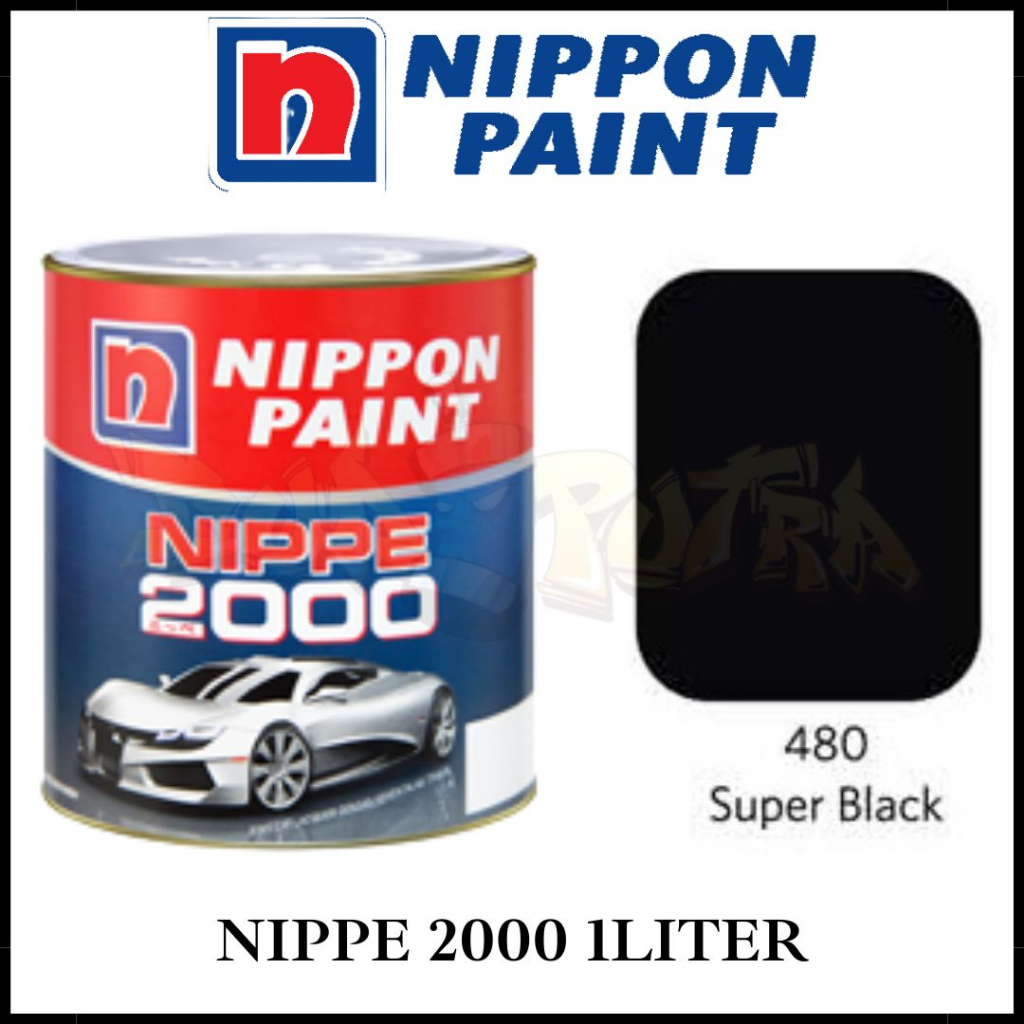 Jual Cat Duco Nippe 2000 1Liter 480 Super Black | Shopee Indonesia