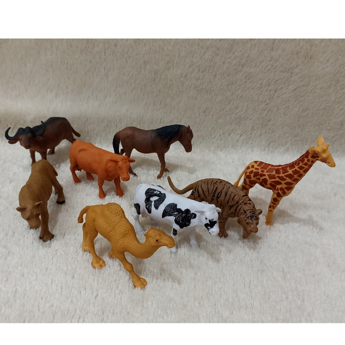 Jual Mainan Figure Wild + Farm Animal Ver2 ( 1set = 4pcs ) | Shopee ...