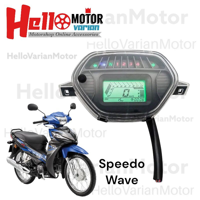 Jual Speedometer Digital LED Supra X100 Wave 100 Old / Wave Alpha 110 ...