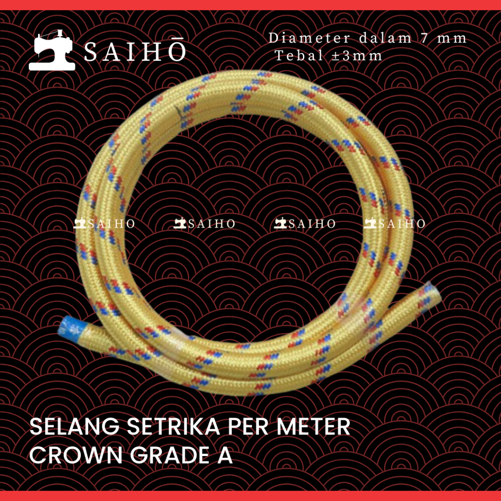Jual Selang Setrika Uap Kuning CROWN Grade A (per meter) | Shopee Indonesia