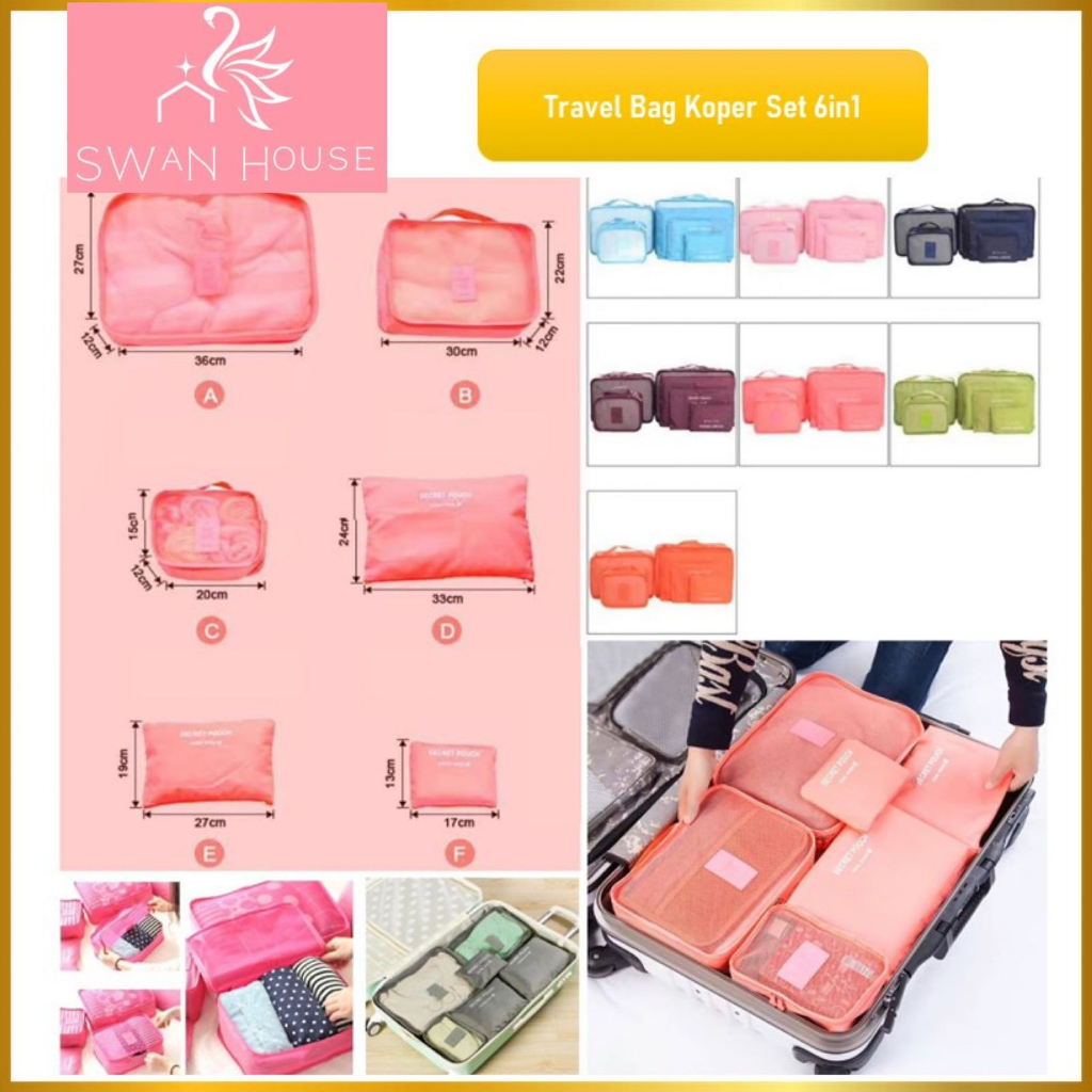 Jual Travel 6 in 1 bag Set Storage Organizer Koper / Tas Penyimpanan ...