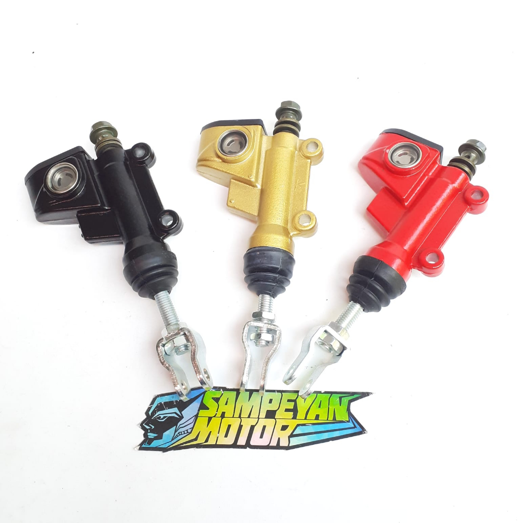 Jual Pompa Tonjokan Master Rem Cakram Belakang Model SE Modifikasi Warna Merah Gold Hitam Silver ...