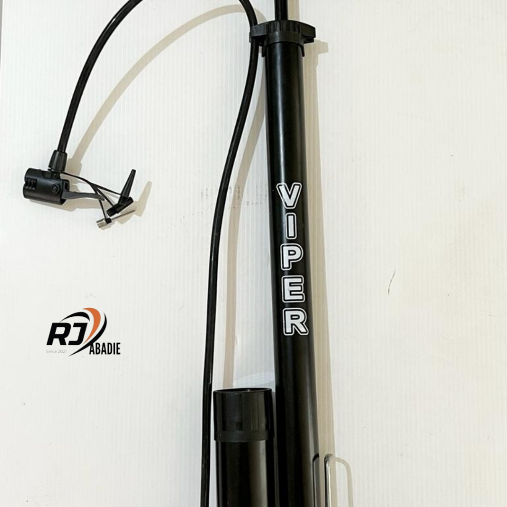 Jual Alat Pompa Ban Sepeda Besar Meteran Besi Bicycle Pump Viper ...