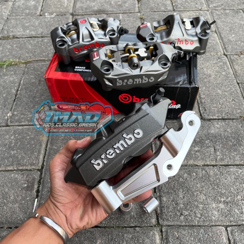 Jual Kaliper M4 M432 L3 M7 GP4 GP4rs Twin Afrika Set breket pangkon kaliper model m1speed moge ...