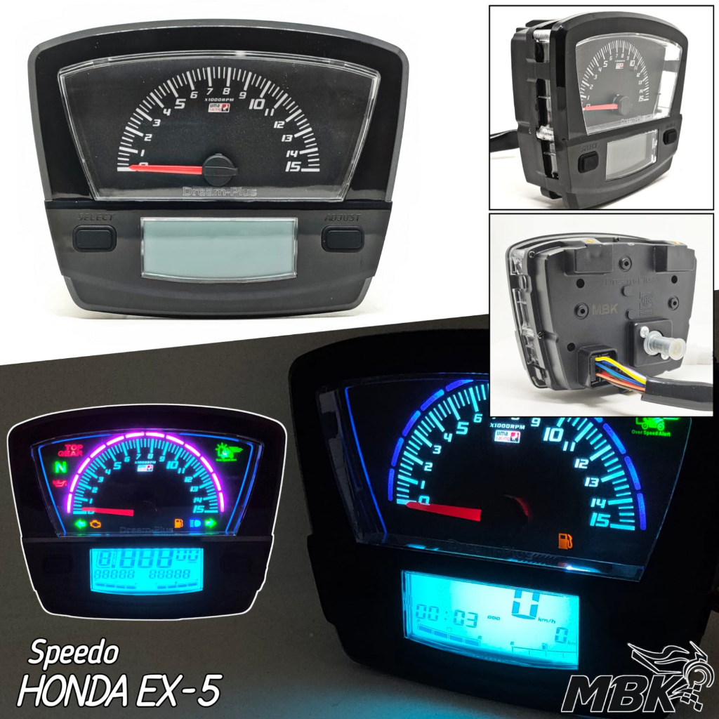 Jual Speedometer Speedo LED DIGITAL Honda EX5 ASTREA Prima / Star ...