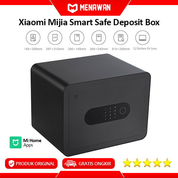 Jual Xiaomi Mijia Smart Safe Deposit Box Fingerprint Bluetooth Smart ...