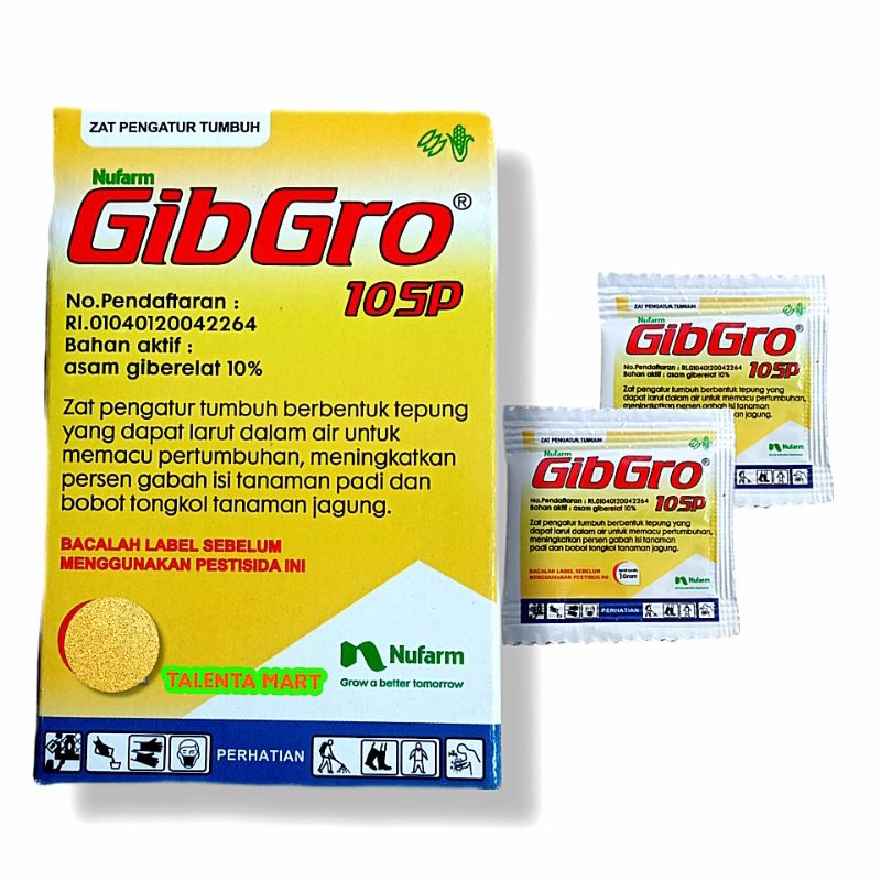 Jual GIBGRO 10 SP HORMON GA3 GIBERELIN ACID ZPT ASAM GIBERELAT ZAT ...
