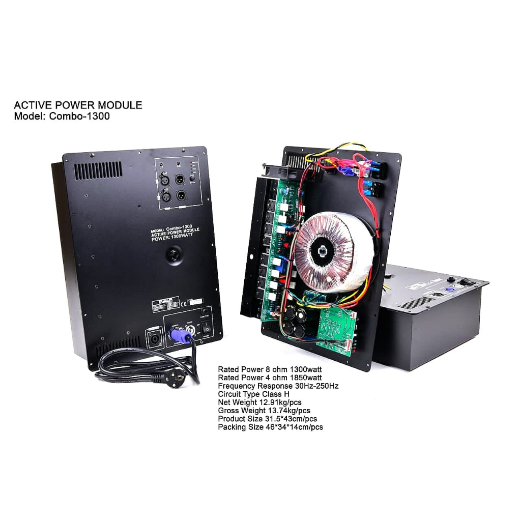 Jual Power Kit Subwoofer Combo 1300 Power Module Aktif Cocok 15 Inch ...