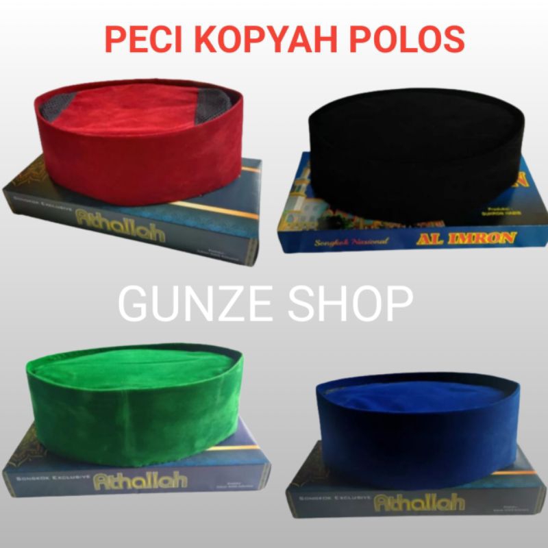 Jual KOPYAH PECI SONGKOK HITAM POLOS | Shopee Indonesia