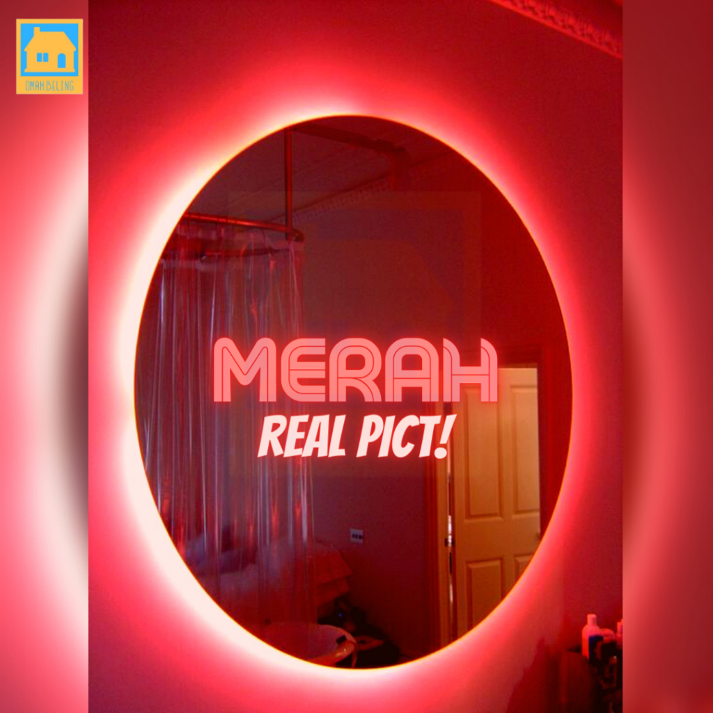 Jual Cermin Bulat LED Strip D50 & D60 Kaca Cermin Lampu Aesthetic ...