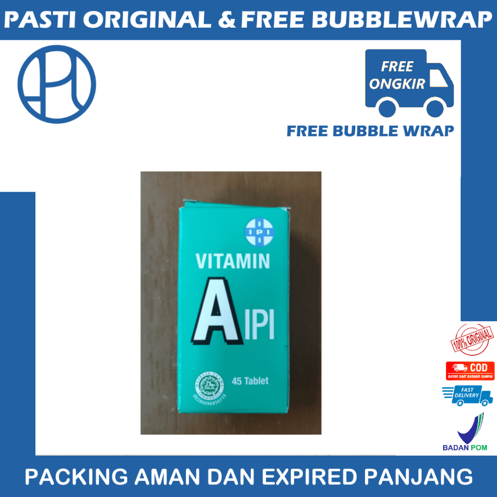 Jual VITAMIN A IPI ISI 45 TABLET VITAMIN UNTUK KESEHATAN MATA | Shopee ...