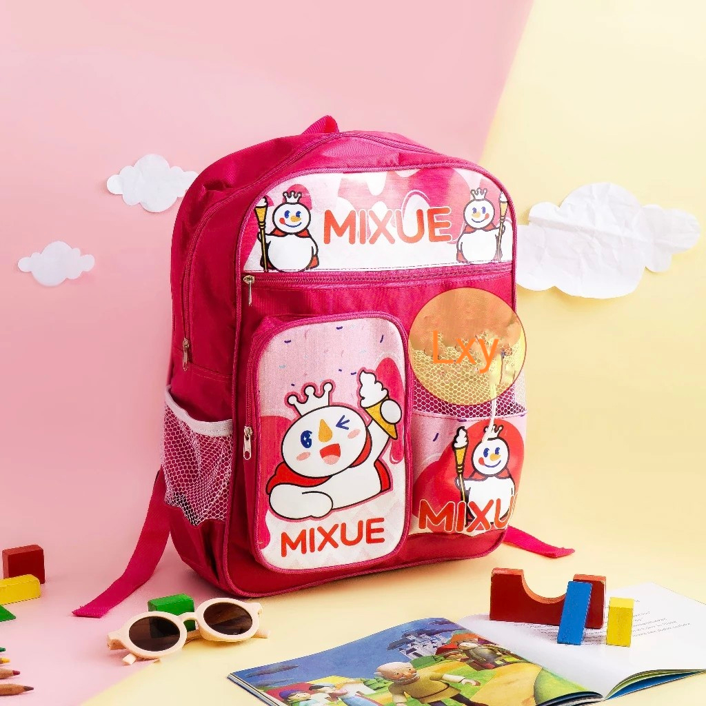 Jual Tas Ransel Anak Sekolah SD/TK Karakter MIXUE Tempat botol // Tas ...