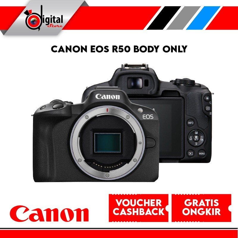 Jual Canon EOS R50 Body Only Mirrorless Camera - Canon R50 BO | Shopee Indonesia