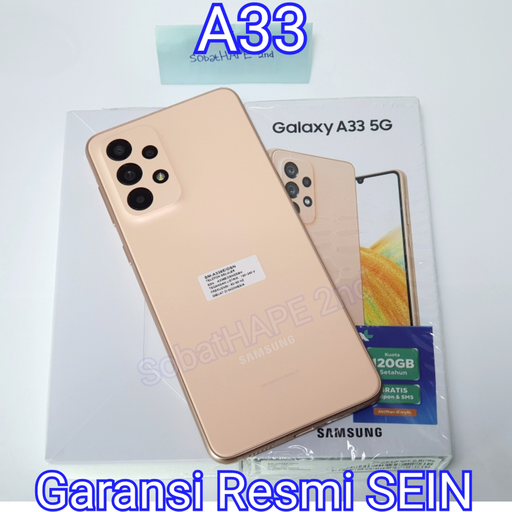 Jual HP Samsung Galaxy A33 5G 128GB 256GB Resmi SEIN 2nd Fullset Bekas ...