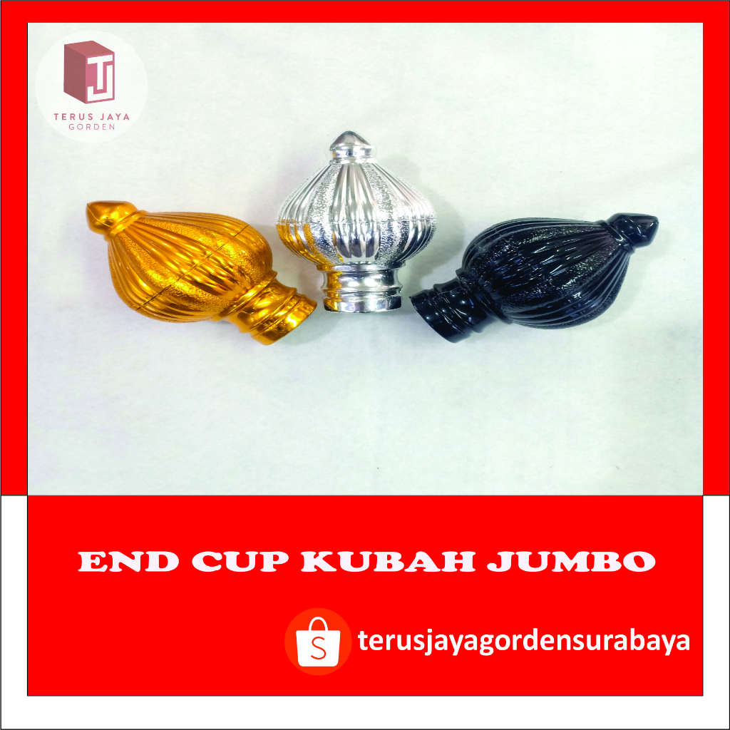 Jual End Cup Tiang Gorden Bulat JUMBO / Tutup Rel Bulat Jumbo | Shopee ...