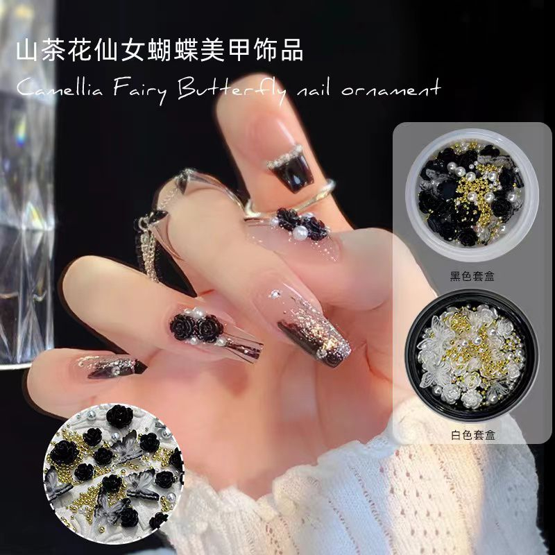 Jual 1POT JAR HIASAN ROSE KUPU KUPU DEKORASI NAIL ART MIX CAVIAR BEAD / AKSESORIS KUKU ROSE ...