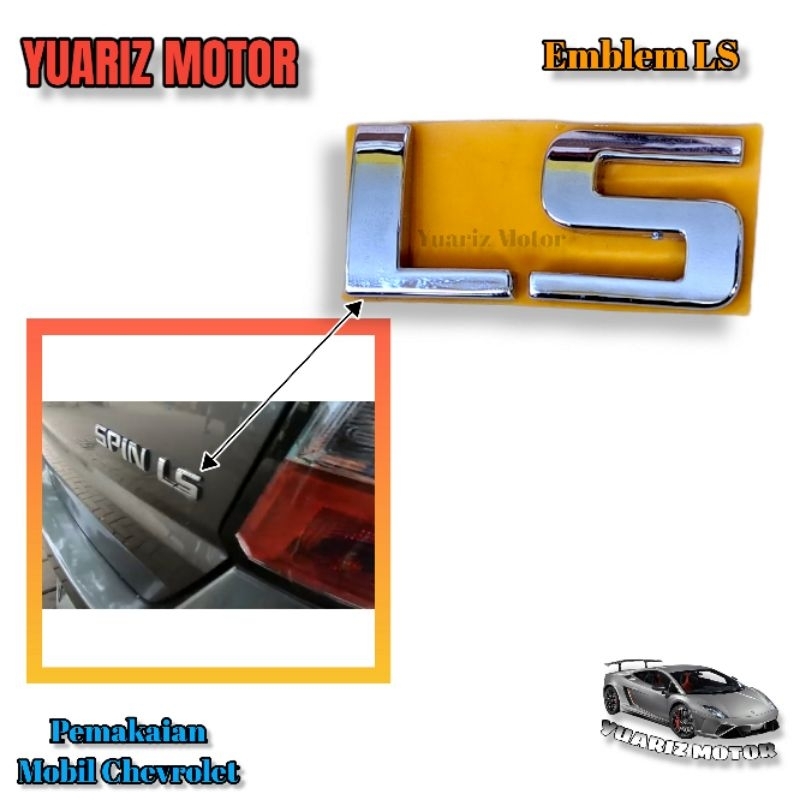 Jual EMBLEM TULISAN LS CHROME ORIGINAL / LOGO EMBLEM TULISAN LS CHROME ...
