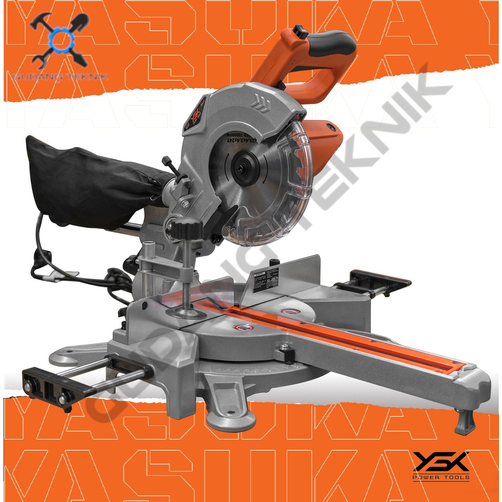 Jual Mitter Saw Sliding 7" YMS 185A YASUKA / Mesin Mittersaw Miter Saw ...