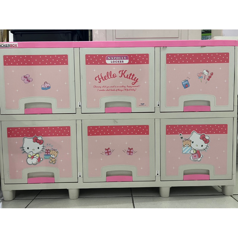 Jual locker plastik serbaguna, rak hello kitty | Shopee Indonesia