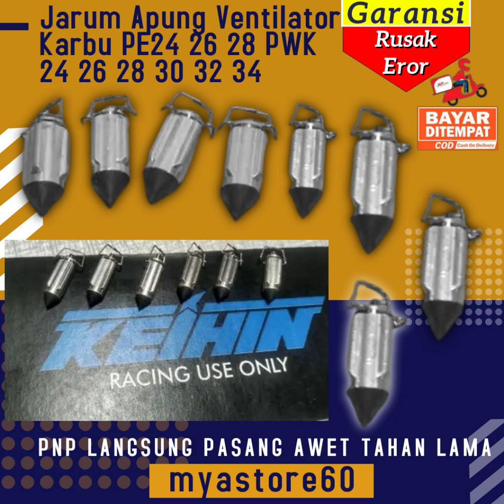 Jual Jarum Apung Pelampung Ventilator Karbu Karburator PE 24 26 28 PWK 24 26 28 30 32 34 Awet ...