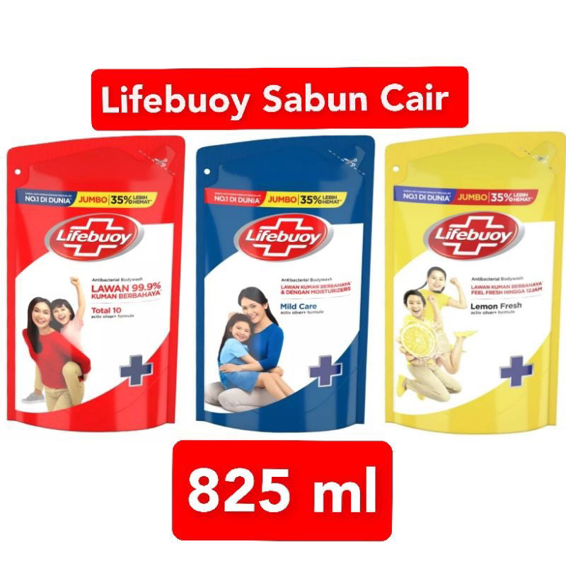 Jual Lifebuoy Sabun Mandi Cair Body Wash Lemon Fresh,Mild care ...