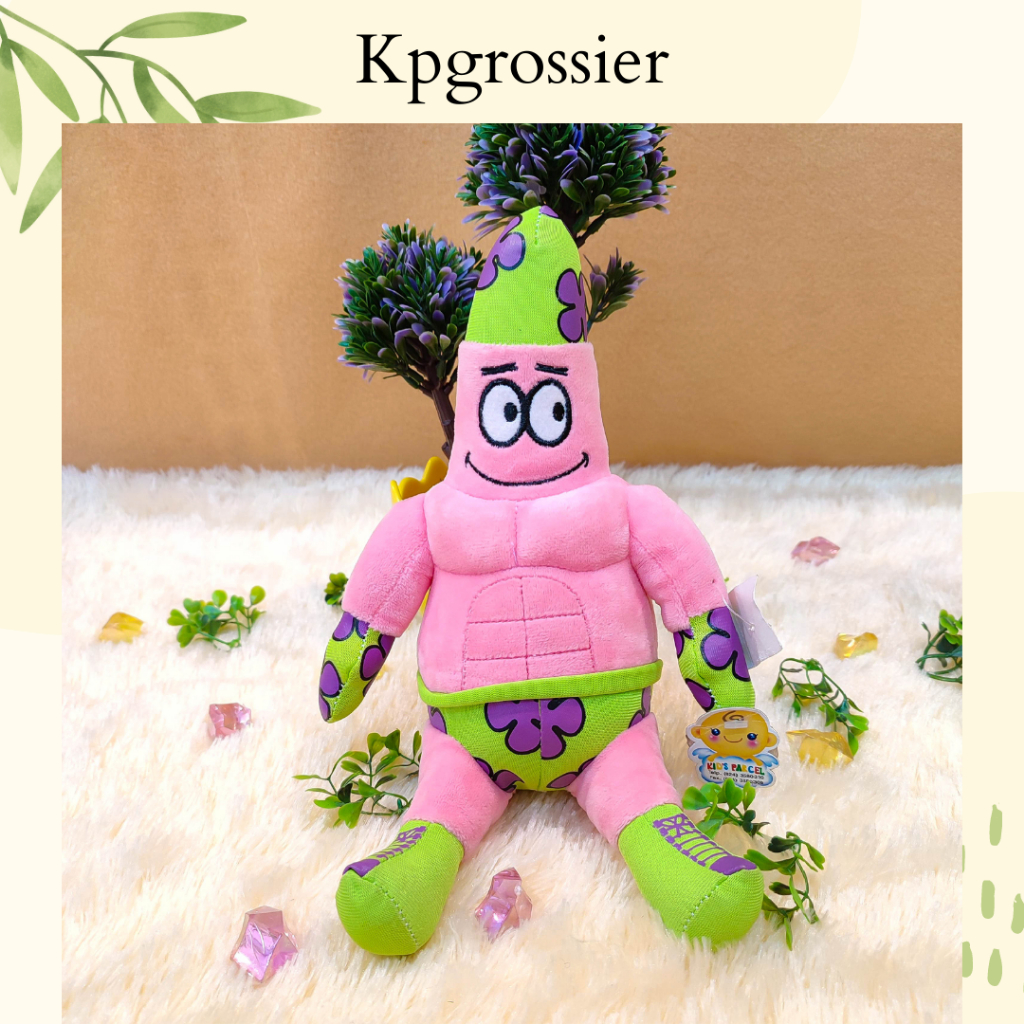 Jual Boneka Patrick Star Spongebob Movie Super Hero 18 cm | Shopee ...