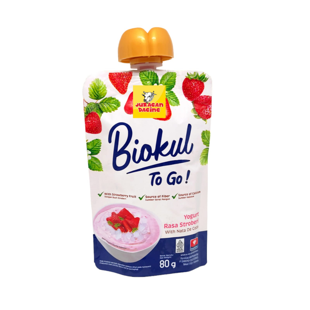 Jual Diamond Biokul To Go Yogurt Stroberi With Nata De Coco 80gr ...