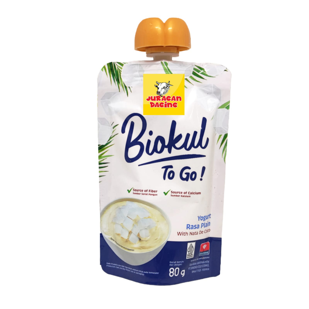 Jual Diamond Biokul To Go Yogurt Plain With Nata De Coco 80gr | Shopee ...