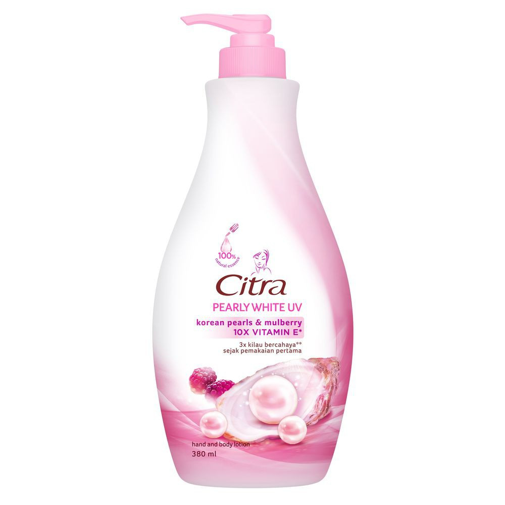 Jual Citra body lotion Pearly white UV 380ml | Shopee Indonesia
