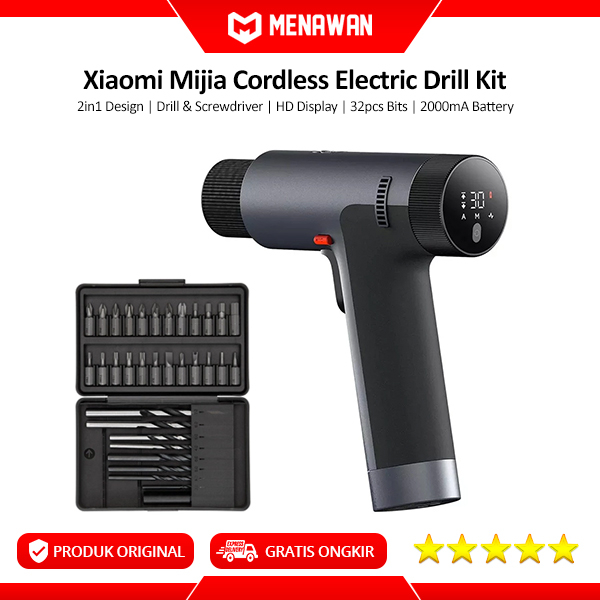 Jual Xiaomi Mijia Cordless Electric Drill Screwdriver Kit Bor Tangan ...