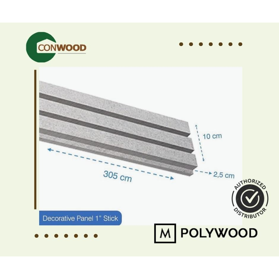 Jual Conwood Decorative Panel 1’’ Stick dengan Jasa Pemasangan Surabaya ...
