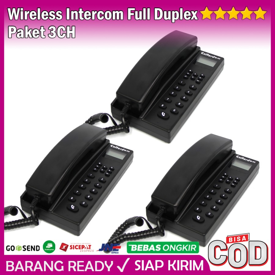 Jual Wireless Intercom Gagang Speakerphone Full Duplex CALFORD WI-999 - 3CH | Shopee Indonesia