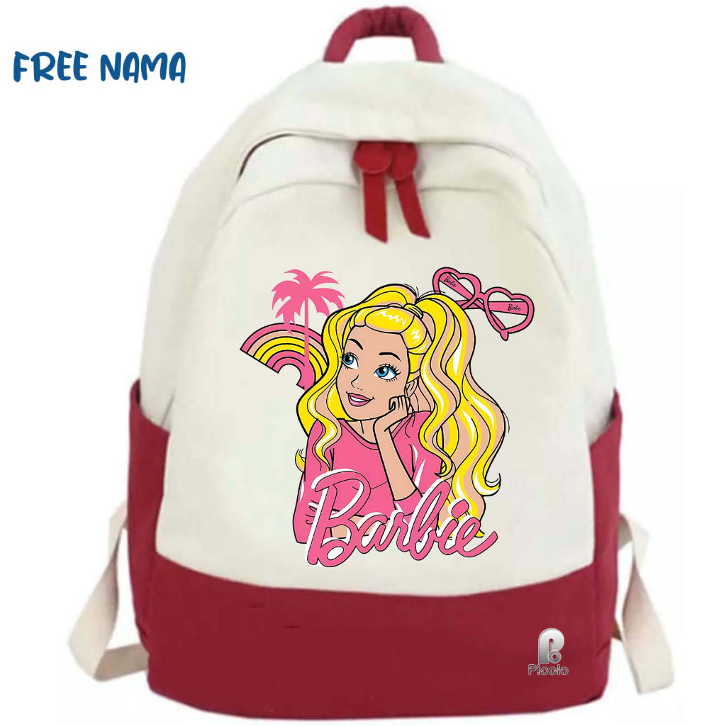 Jual TAS RANSEL BACKPACK ANAK SEKOLAH MOTIF KARAKTER KARTUN BARBIE ...
